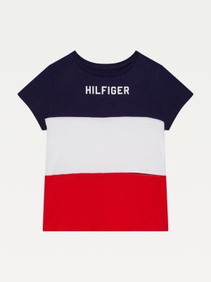T Shirt Adaptive Color Block Multicolore Tommy Hilfiger