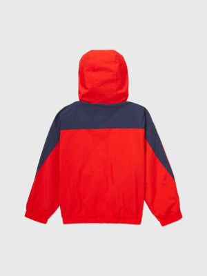 Adaptive Lightweight Hooded Popover Jacket Red Tommy Hilfiger Atelier