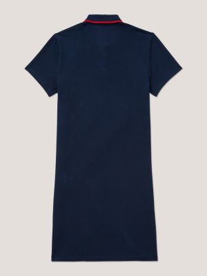 Adaptive Th Monogram Stripe Polo Dress Multi Tommy Hilfiger