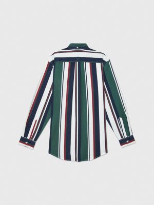 Camicia Adaptive classic fit a righe vivaci | VERDE | Tommy Hilfiger