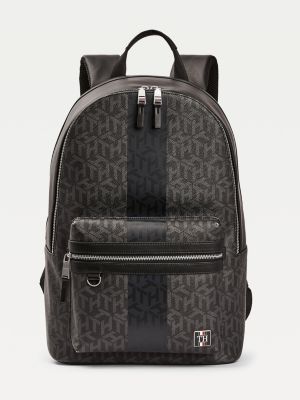 Th Modern Rucksack Mit Monogramm Print Schwarz Tommy Hilfiger