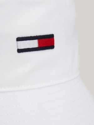 Fischerhut Mit Flag Stickerei Weiß Tommy Hilfiger