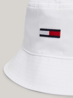 Fischerhut Mit Flag Stickerei Weiß Tommy Hilfiger