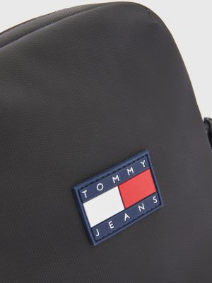 Borsa Reporter Piccola Con Distintivo Nero Tommy Hilfiger