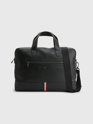 Signature Removable Strap Laptop Bag Black Tommy Hilfiger