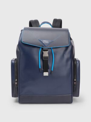 TH Modern Rucksack aus Leder | BLAU | Tommy Hilfiger