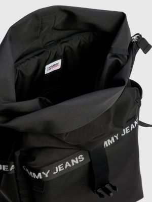 Essential Recycled Roll Top Backpack Black Tommy Hilfiger