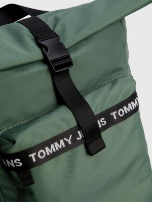 Essential Rucksack Mit Rolltop Design GrÜn Tommy Hilfiger