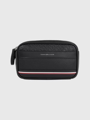 Embossed Monogram Washbag Black Tommy Hilfiger