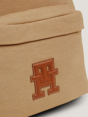 Th Monogram Backpack Khaki Tommy Hilfiger