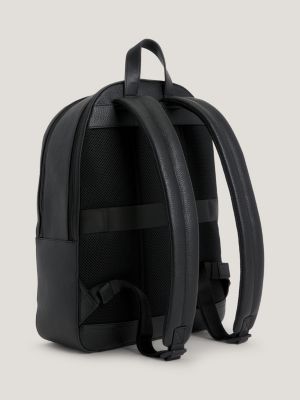 Zaino Con Finitura Zigrinata Nero Tommy Hilfiger