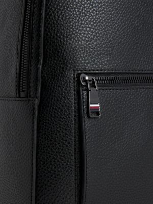 Zaino Con Finitura Zigrinata Nero Tommy Hilfiger