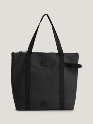 Tote Bag Mit Badge Schwarz Tommy Hilfiger