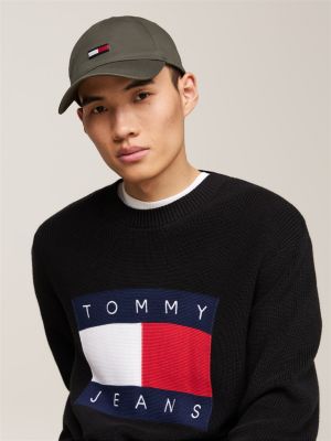 Elongated Flag Embroidery Baseball Cap | Green | Tommy Hilfiger
