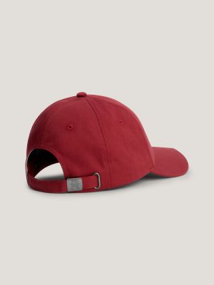 Th Monogram Signature Baseball Cap Red Tommy Hilfiger