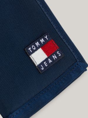 Essential Trifold Portemonnee Met Badge Blauw Tommy Hilfiger