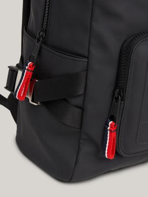 Smooth Embossed Logo Backpack | Black | Tommy Hilfiger