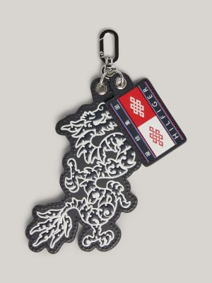 Tommy X Clot Dragon Motif Key Fob Blue Tommy Hilfiger