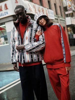 Tommy X Clot Reversible Stripe Bucket Hat Blue Tommy Hilfiger