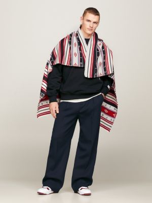 Tommy X Clot Stripe Blanket Blue Tommy Hilfiger