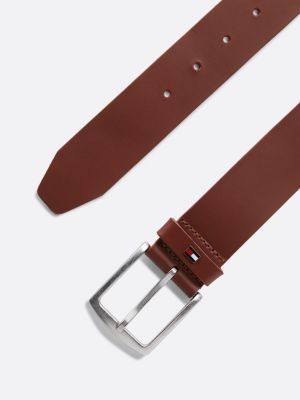Ledergürtel Mit Flag Aus Emaille Blau Tommy Hilfiger