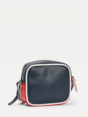 Verstellbare Crossbody Tasche In Color Block Blau Tommy Hilfiger