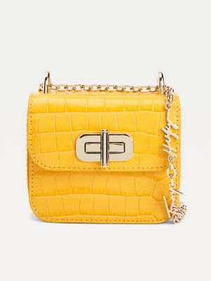 Turnlock Mikro Handtasche Gelb Tommy Hilfiger