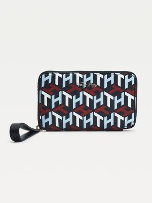 Iconic Medium Monogram Wallet | BLUE | Tommy Hilfiger