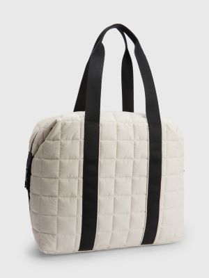 Quilted nylon shopper | BEIGE | Tommy Hilfiger