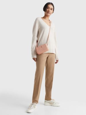 Quilted Th Monogram Crossover Camera Bag Beige Tommy Hilfiger