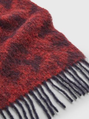 Th Monogram Iconic Blanket Scarf Red Tommy Hilfiger