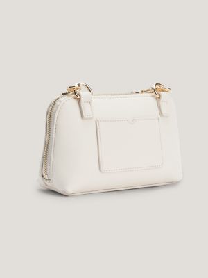 Crossover Webbing Strap Monogram Bag Beige Tommy Hilfiger