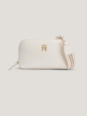 Crossover Webbing Strap Monogram Bag | BEIGE | Tommy Hilfiger