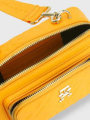 Th Monogram Iconic Crossover Camera Bag Yellow Tommy Hilfiger