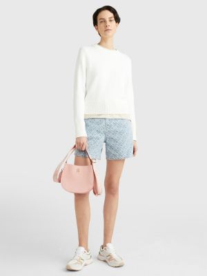 Medium Monogram Crossover Bag Pink Tommy Hilfiger