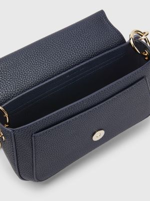 Crossbody Tasche Mit Narben Finish Blau Tommy Hilfiger