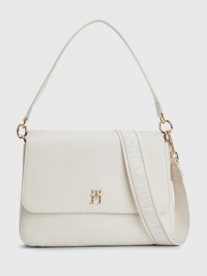 Logo Strap Monogram Shoulder Bag | BEIGE | Tommy Hilfiger
