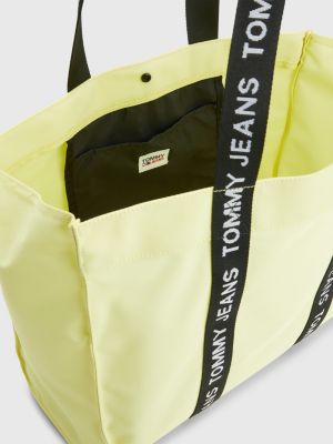 Essential Repeat Logo Strap Tote Green Tommy Hilfiger