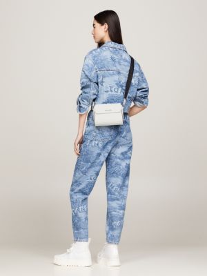 Prep Kleine Crossbody Tasche Mit Klappe Weiß Tommy Hilfiger
