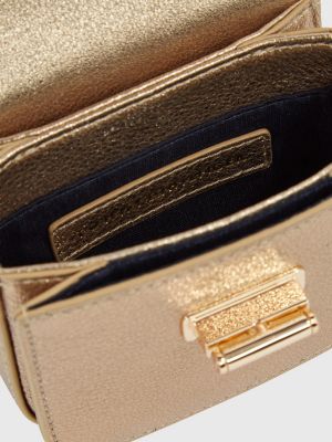 Turn Lock Micro Crossover Bag Gold Tommy Hilfiger