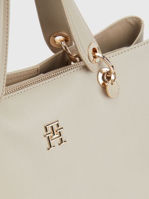 Chic Satchel mit Monogramm | BEIGE | Tommy Hilfiger