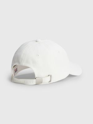 Heritage Baseball Cap Aus Denim Mit Badge Weiß Tommy Hilfiger