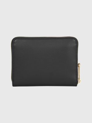 Iconic Monogram Medium Zip Around Wallet Black Tommy Hilfiger
