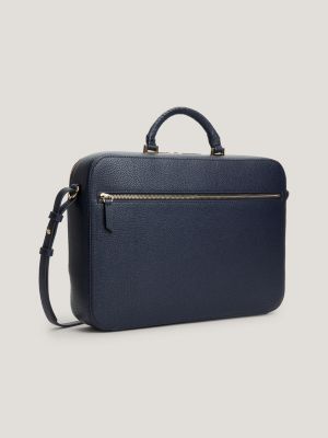 Signature Monogram Laptop Bag Blue Tommy Hilfiger