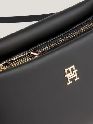 Th Monogram Soft Crossover Bag Black Tommy Hilfiger