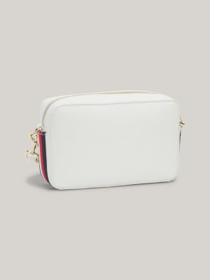 Essential Kleine Cameratas Met Th Monogram Wit Tommy Hilfiger