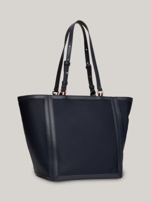 Essential Kleine Shopper Met Th Monogram Blauw Tommy Hilfiger