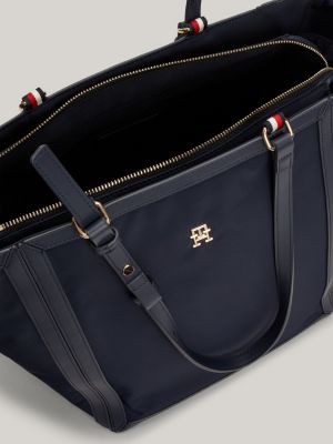 Essential Kleine Shopper Met Th Monogram Blauw Tommy Hilfiger