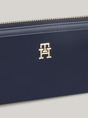 Essential Large Zip Around Wallet Blue Tommy Hilfiger