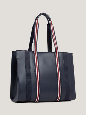 Medium Signature Shopper Blauw Tommy Hilfiger